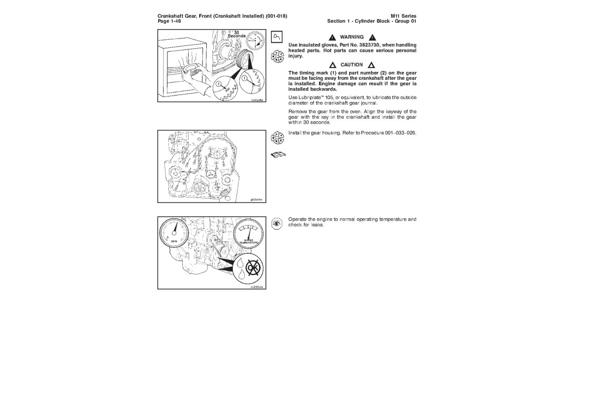 Cummins M11 Series CELECT, CELECT PLUS and STC Diesel Engines set of ...
