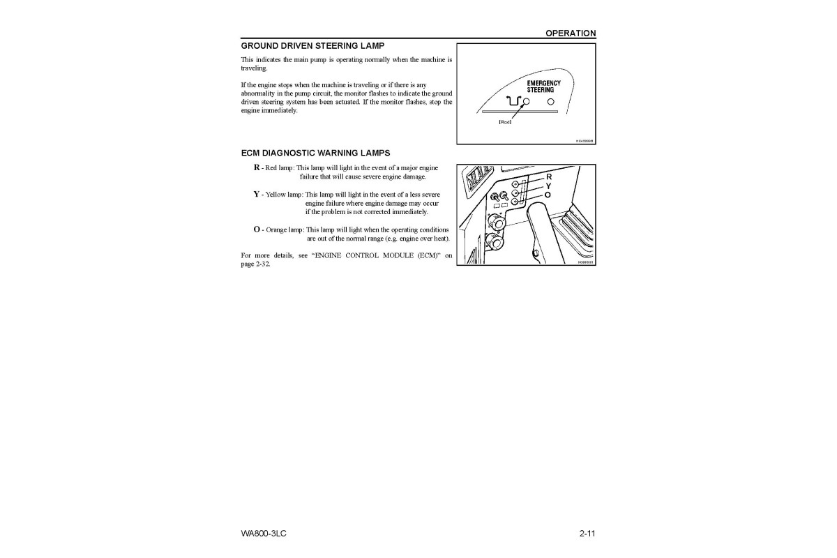 Komatsu WA800-3-LC (SN from A50001) 4WD Wheeled Loaders (USA) Operate ...