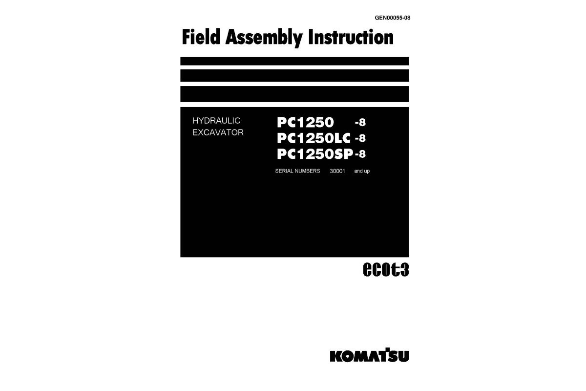 Komatsu PC1250-8, PC1250LC-8 and PC1250SP-8 (SN: 30001-) Crawler ...