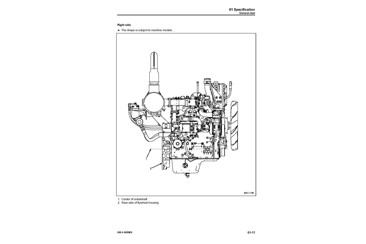 Komatsu SAA4D95LE-6 Diesel Engines (Japan) Workshop Manual (SEN06060-01 ...